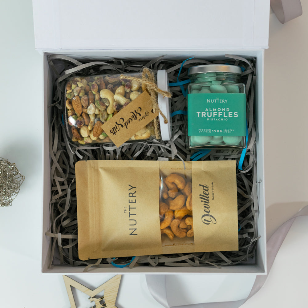 Pistachio Truffles & Nuts Gift box | Curated Gift Boxes | Nut Boxes ...