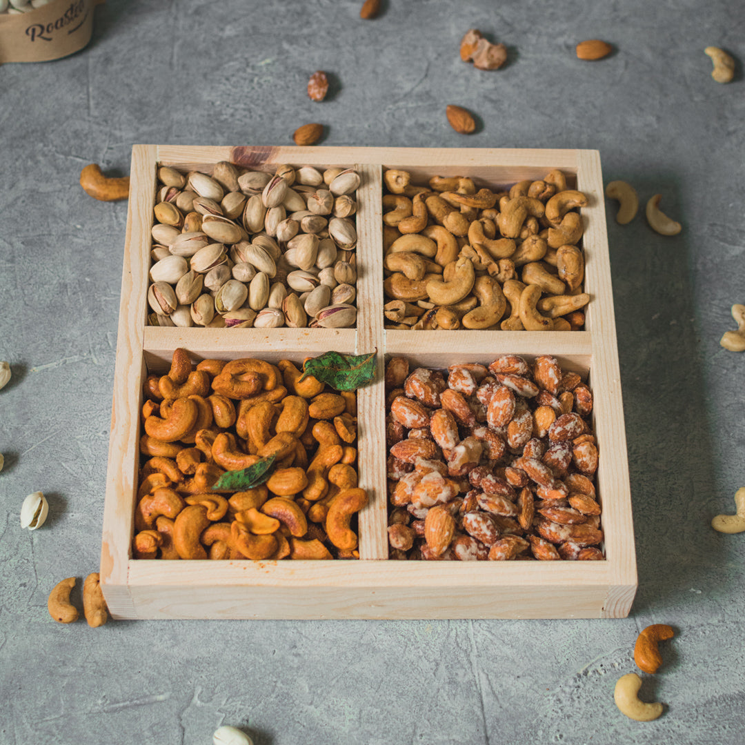 Sweet And Spicy Nuts Platter with Devilled Cashews & Nuts – The Nuttery